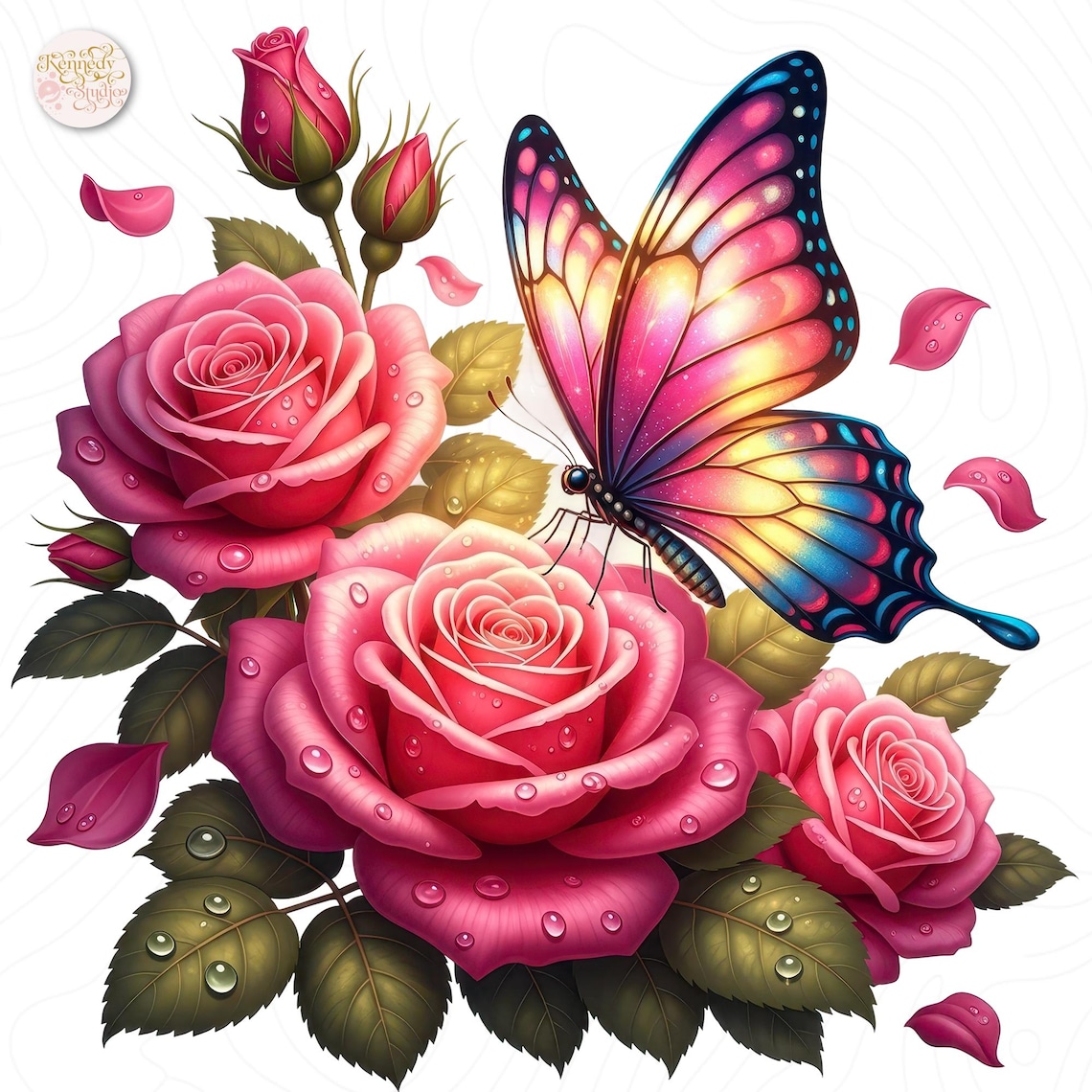 Spring Butterfly PNG Clipart Watercolor Floral Spring Decor for ...