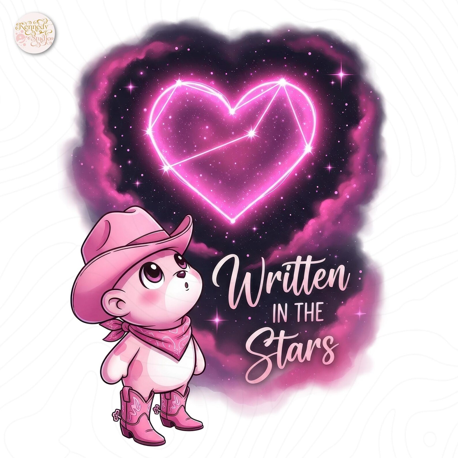 Western Valentine PNG Clipart Bundle, Cowboy Cowgirl Love Design ...