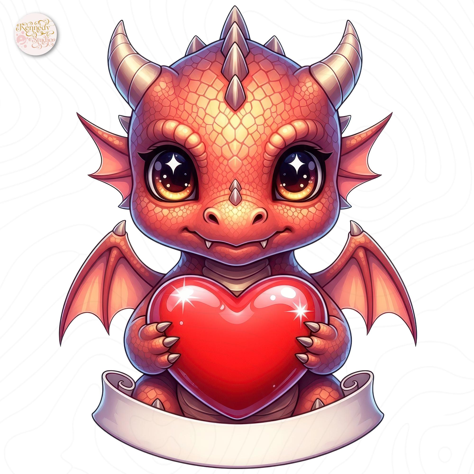 Valentine Animal PNG Clipart Cute Red Heart Banner Valentine’s Day Kids ...