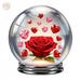 Valentine Snow Globe PNG Clipart Set, Romantic Love Watercolor ...