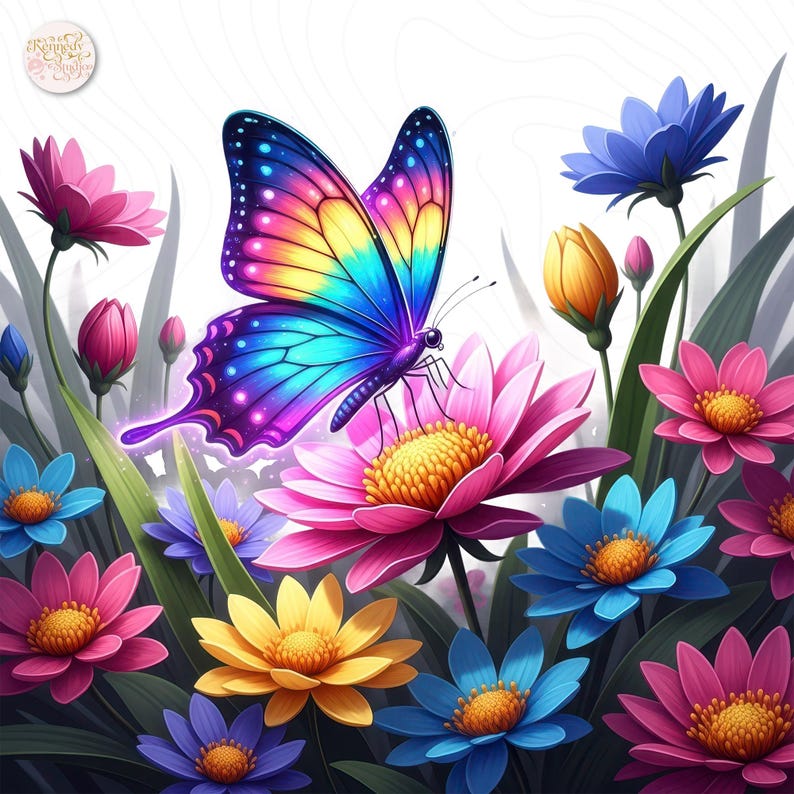 Spring Butterfly PNG Clipart Watercolor Floral Spring Decor for ...