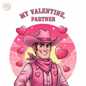 Western Valentine PNG Clipart Bundle, Cowboy Cowgirl Love Design ...