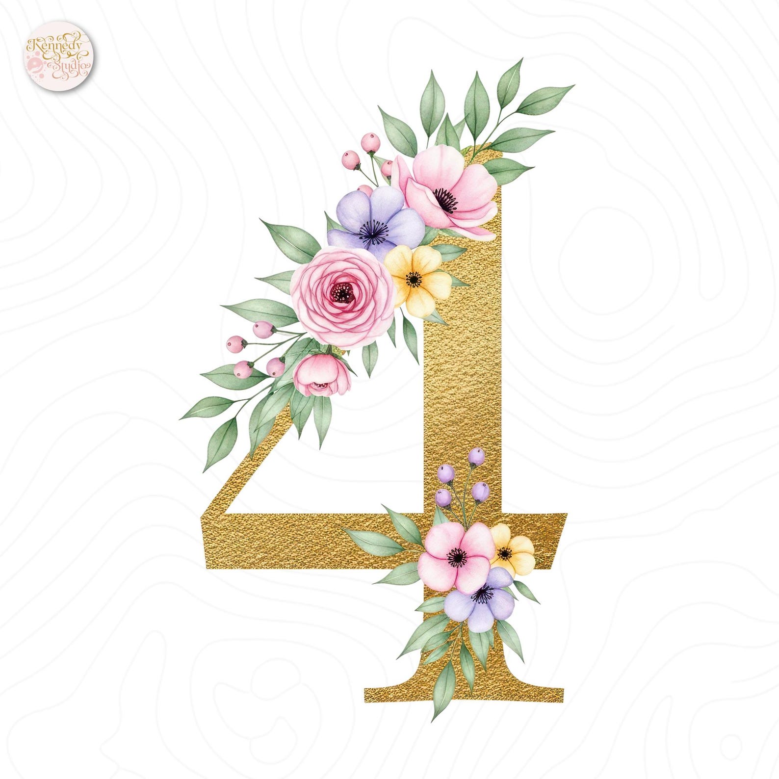 Floral Gold Alphabet PNG Clipart A-Z, Elegant Flower Letters, Wedding ...