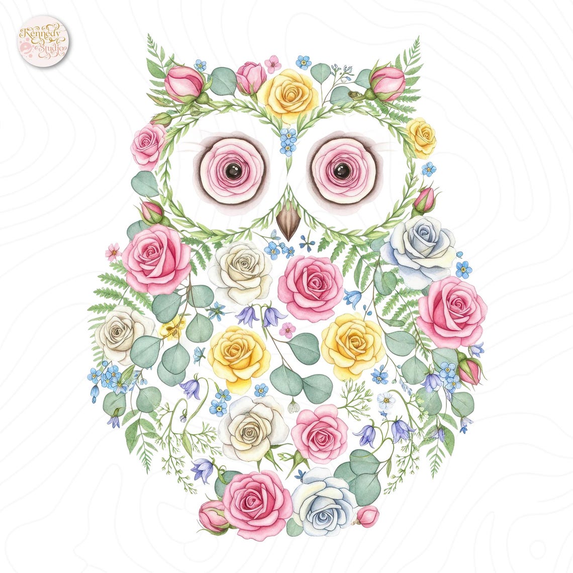Spring Floral Animals PNG Clipart Bundle Cute Watercolor Spring Nature ...