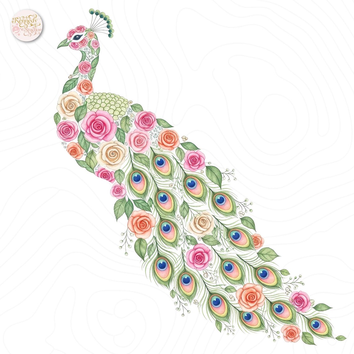 Spring Floral Animals PNG Clipart Bundle Cute Watercolor Spring Nature ...