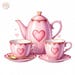 Pink Pastel Valentine PNG Clipart Set Cute Romantic Illustration for ...