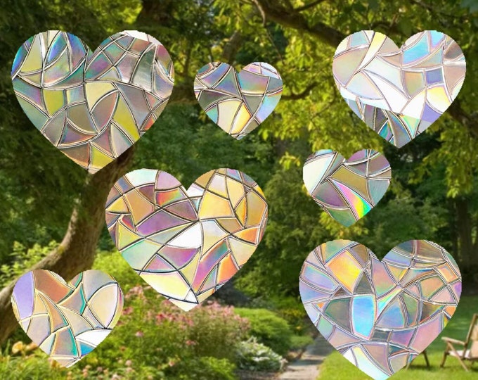 Heart Window Stickers, Heart Window Decal, Unicorn Window Decal - Etsy