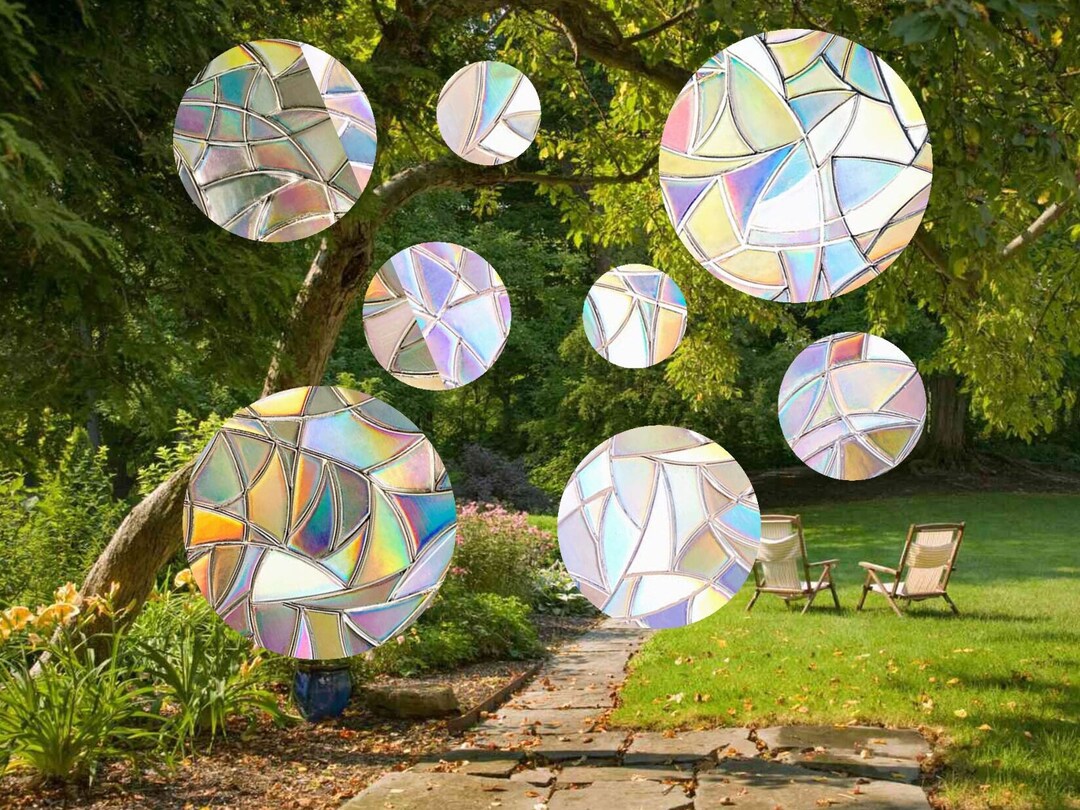 Circle Suncatcher Pack Window Decal, Sticker, Rainbows, Kawaii, Cute ...