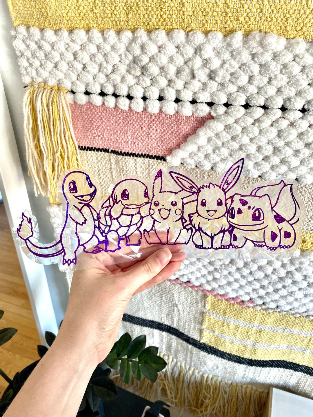 Pokémon Starter Border - Window Cling, Rainbow Maker, Reusable ...