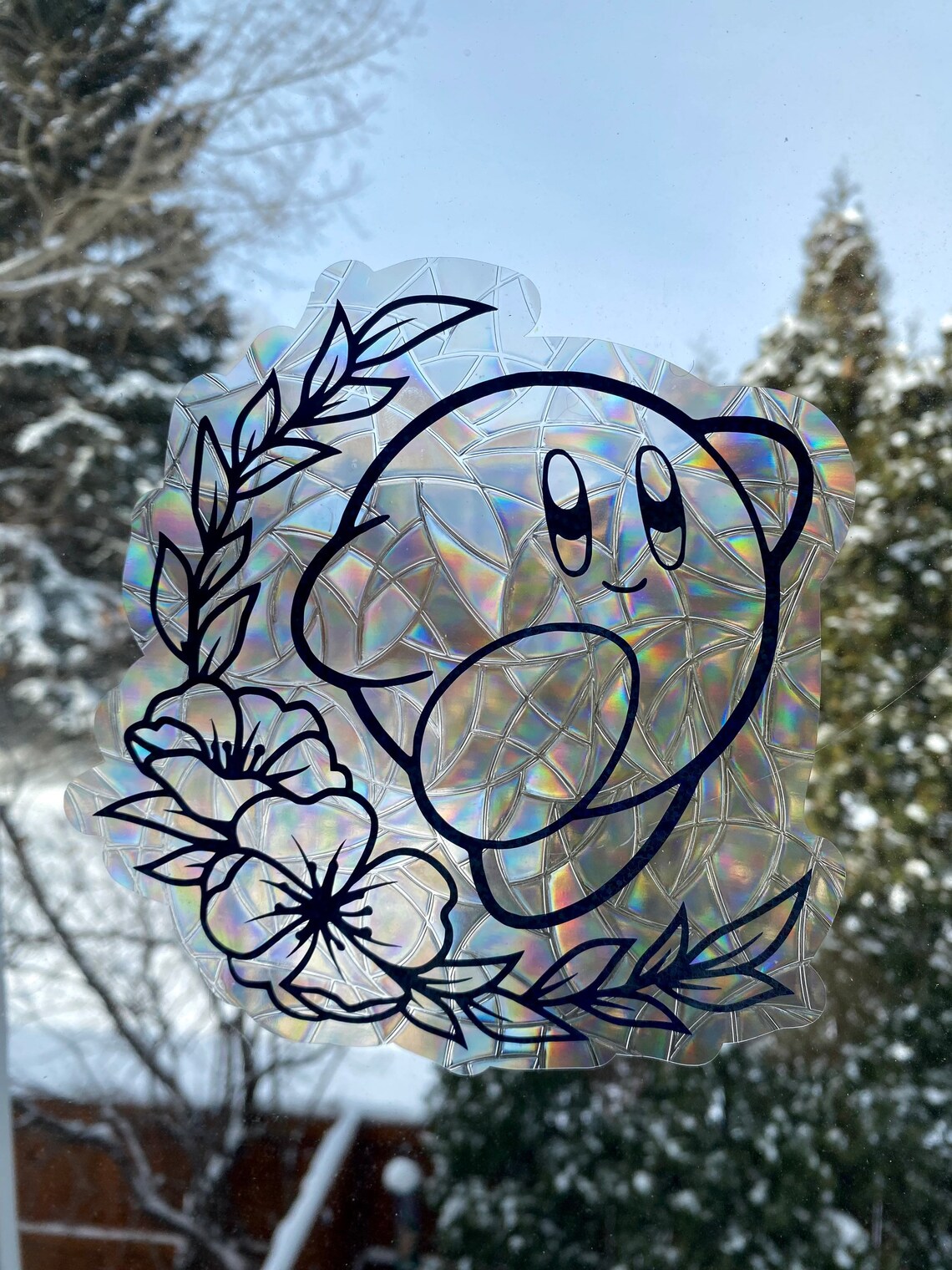 Kirby Suncatcher Window Decal Rainbows Sticker Nintendo - Etsy