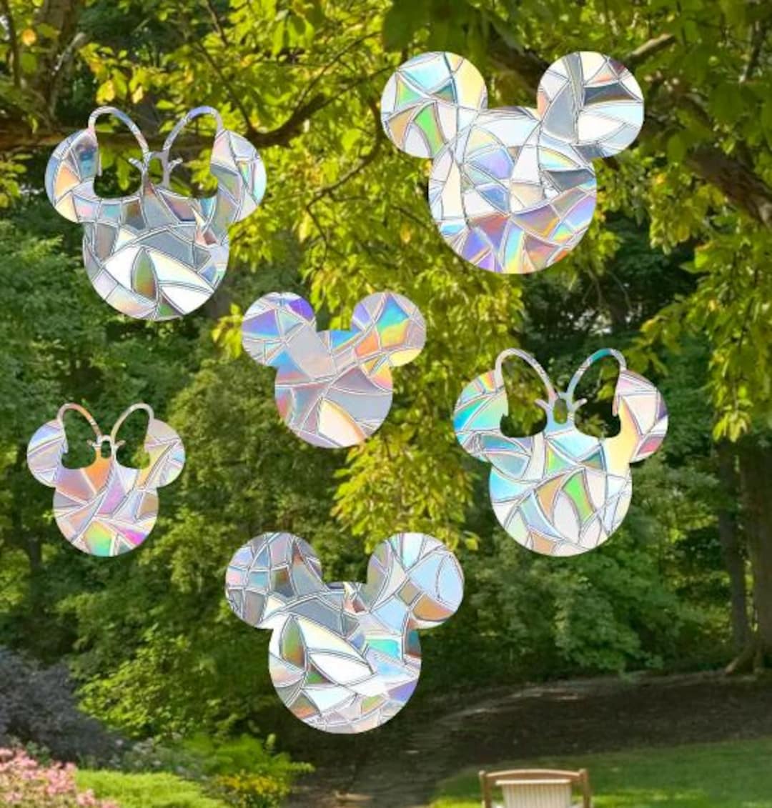 Mouse Ears Suncatcher Pack - Window Cling, Rainbow Maker, Reusable ...