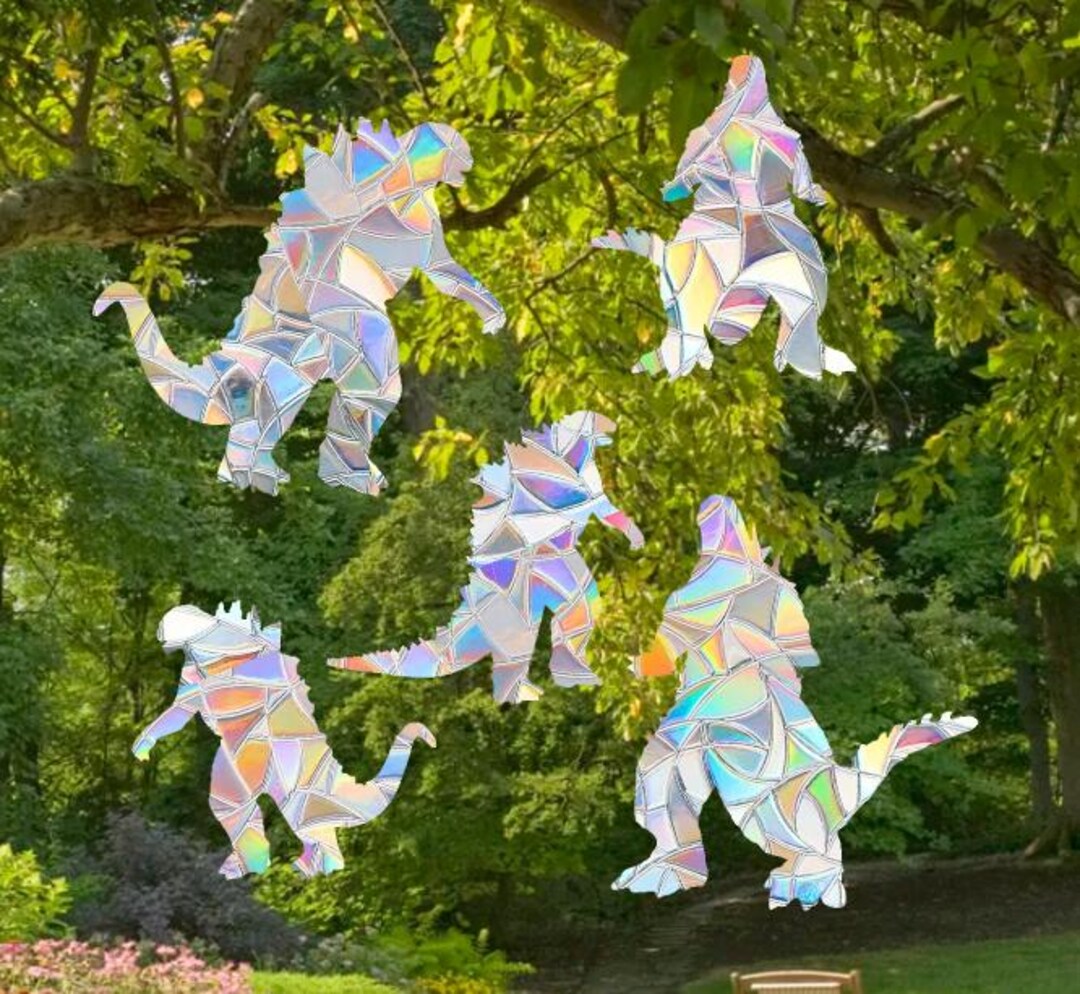 Godzilla Suncatcher Pack - Window Cling, Rainbow Maker, Reusable ...