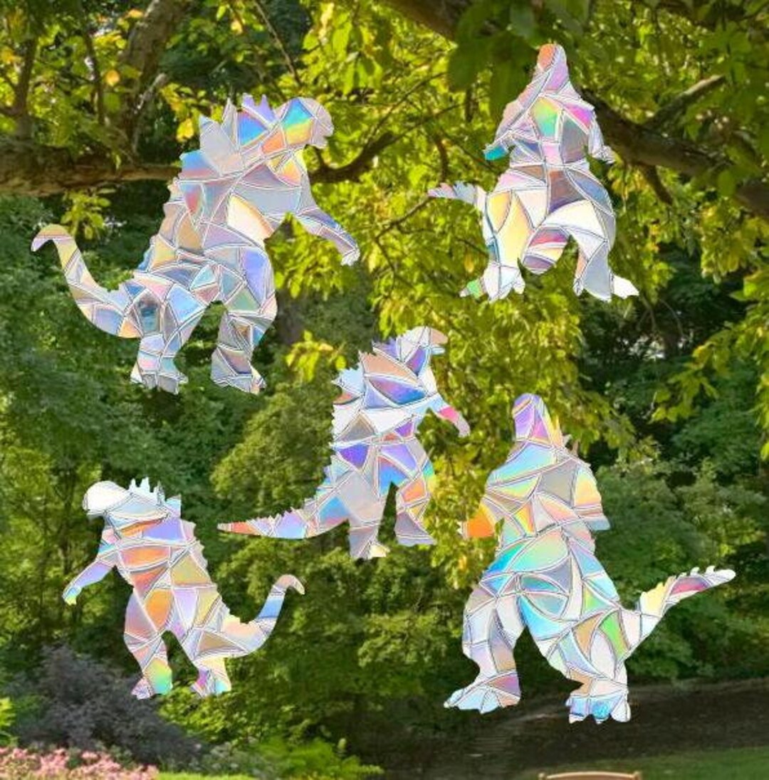 Godzilla Suncatcher Pack - Window Decal, Sticker, Rainbows, Gojira ...