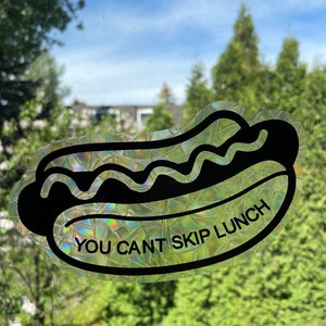 Can't Skip Lunch Suncatcher Window Decal, Sticker, Rainbows, ITYSL, Tim ...