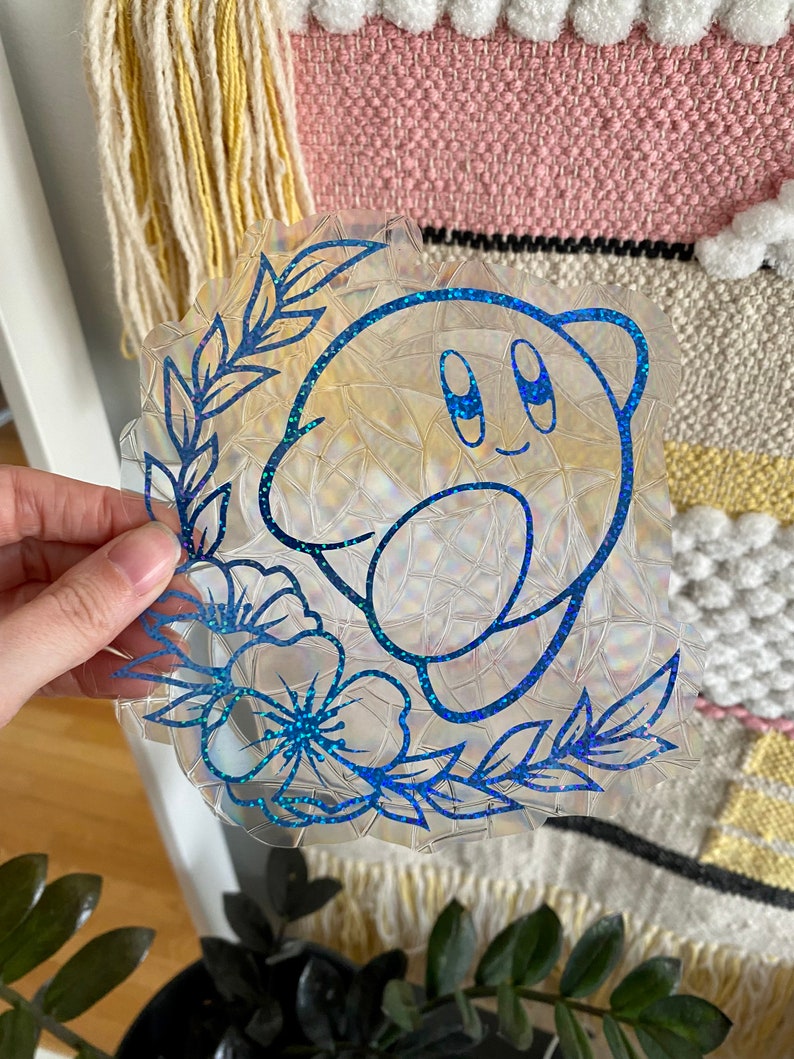 Kirby Suncatcher Window Decal Rainbows Sticker Nintendo - Etsy