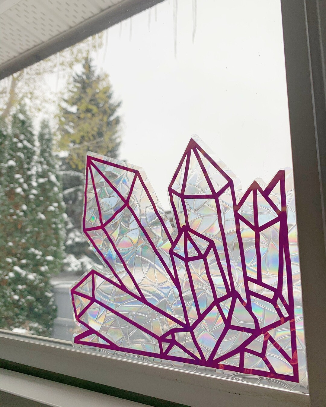 Rainbow Crystal Corner Suncatcher - Window Decal, Sticker, Rainbows ...