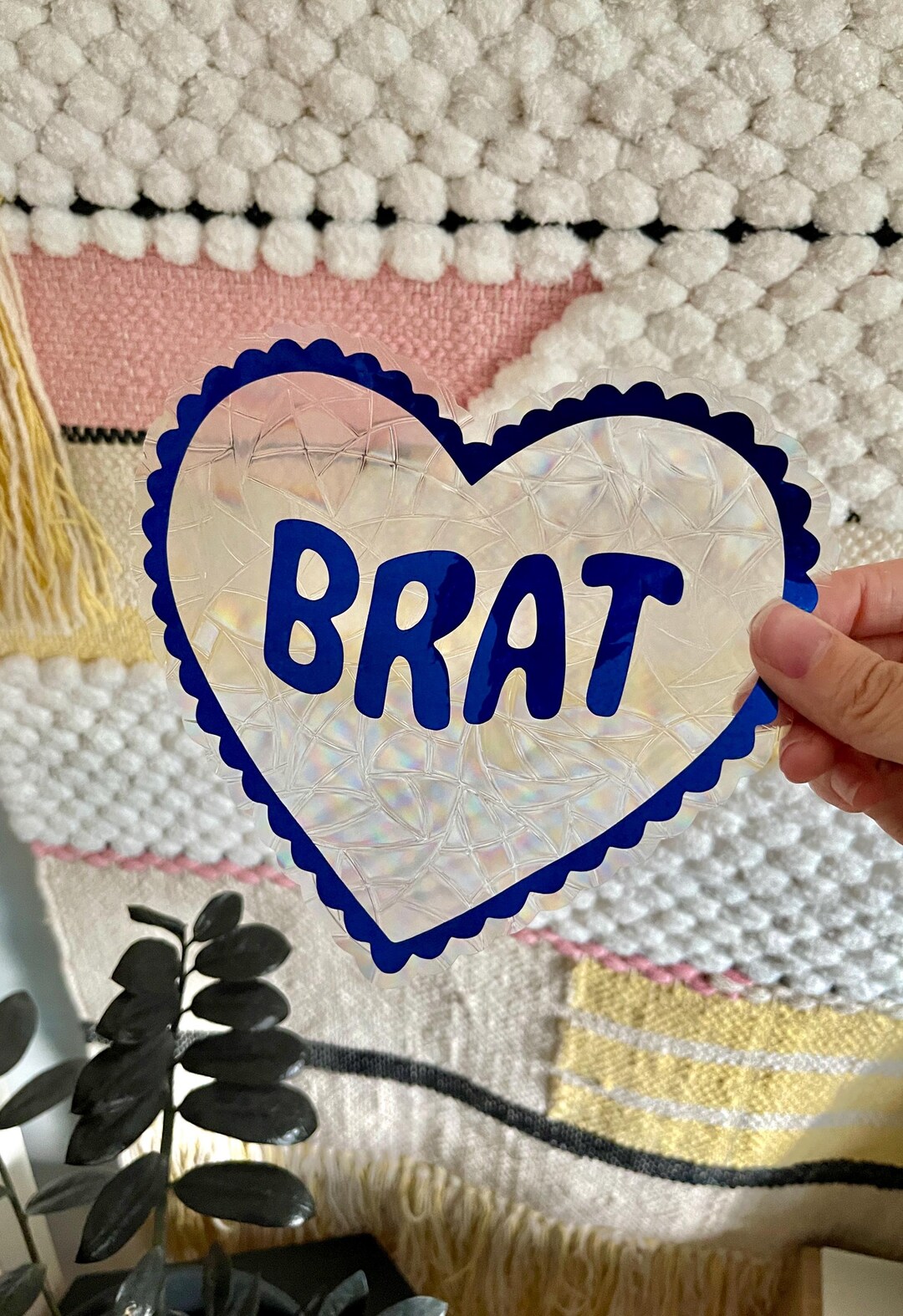 BRAT Suncatcher - Window Decal, Sticker, Rainbows, Brat Summer, Charli ...