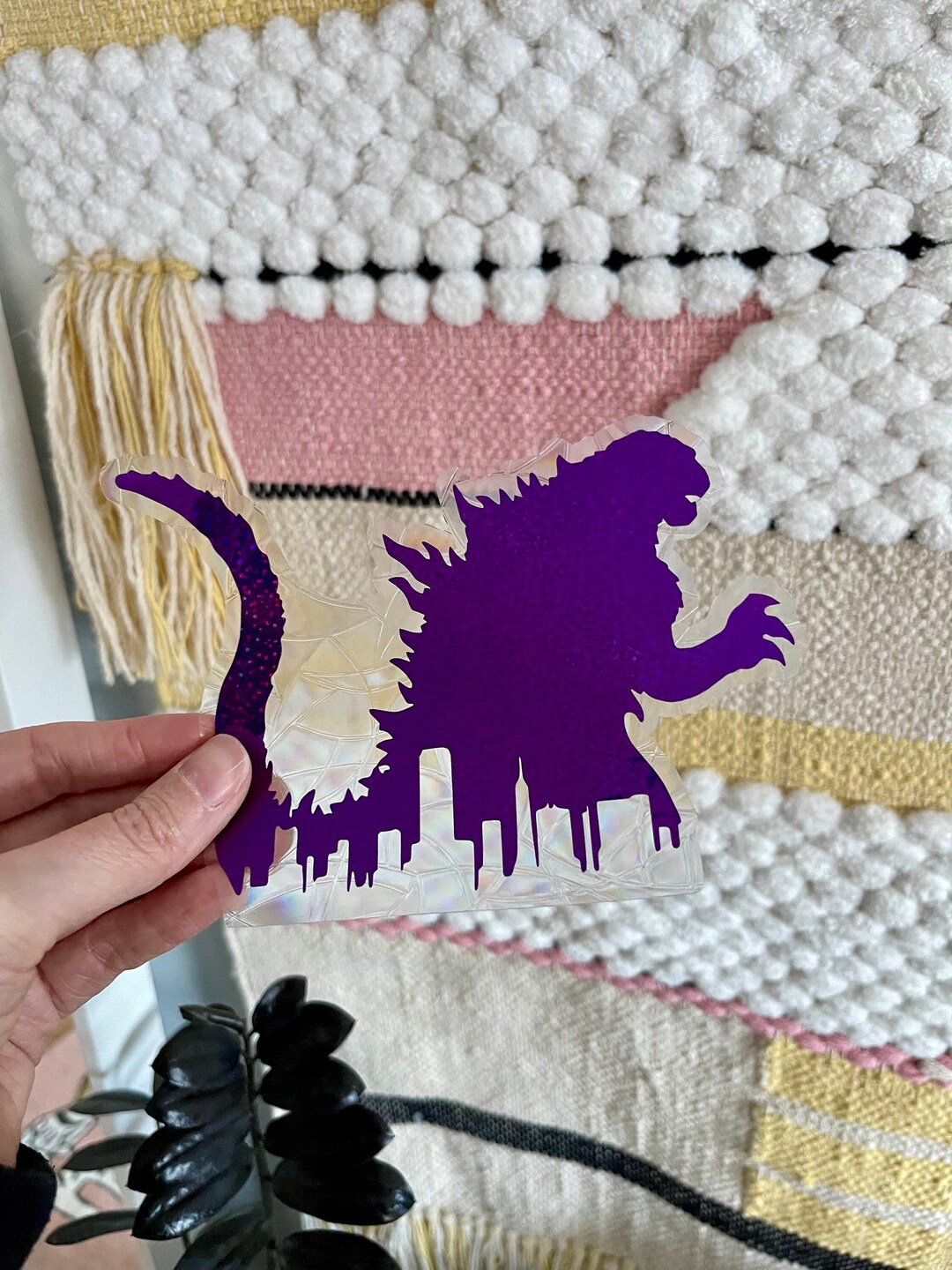 Godzilla Suncatcher - Window Decal, Rainbows, Sticker, Monster, Kaiju ...