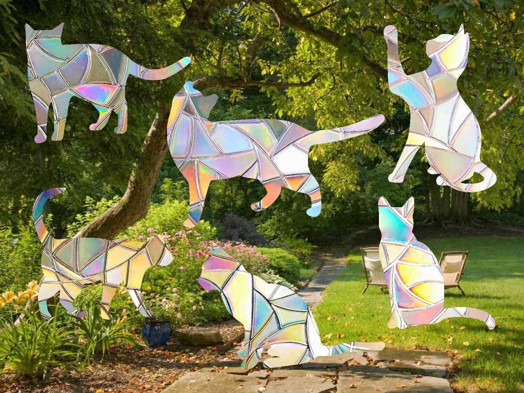 Cat Suncatcher Pack - Window Decal, Sticker, Rainbows, Cute, Pets ...