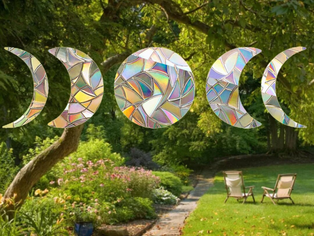Moon Phase Suncatcher - Window Cling, Rainbow Maker, Reusable ...