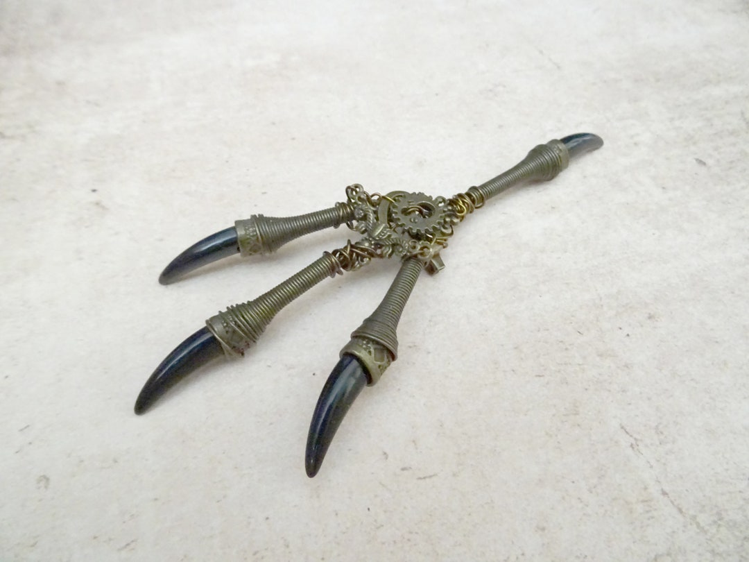 Steampunk Raven Claw Brooch, Claw, Claws - Etsy