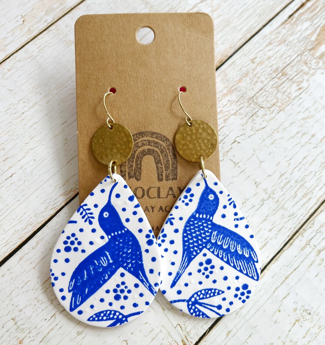 Blue Hummingbirds - Etsy