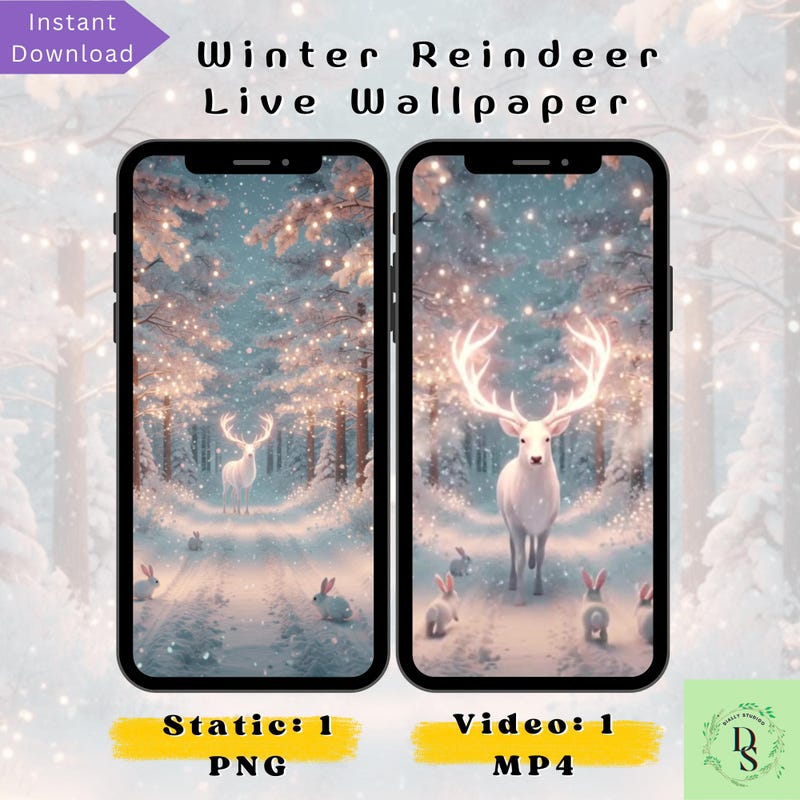 Deer Wallpaper iPhone - Etsy UK