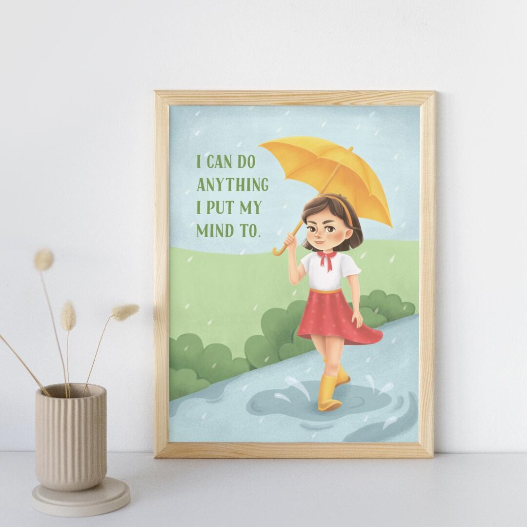 SMART Goals Mindful Habits Classroom Poster, Affirmation Quote Art ...