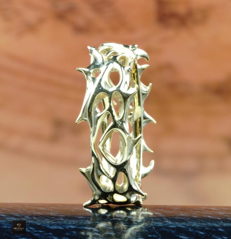 Sterling Silver Jesus Crown of Thorns Ring, Religious Band, Handmade ...