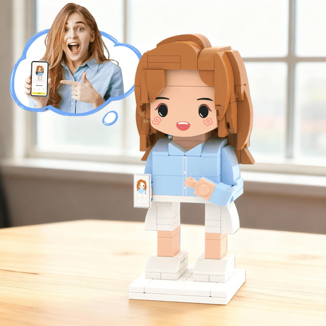 Customizable Brick Figures With 3D Preview, Personalized Photo DIY ...