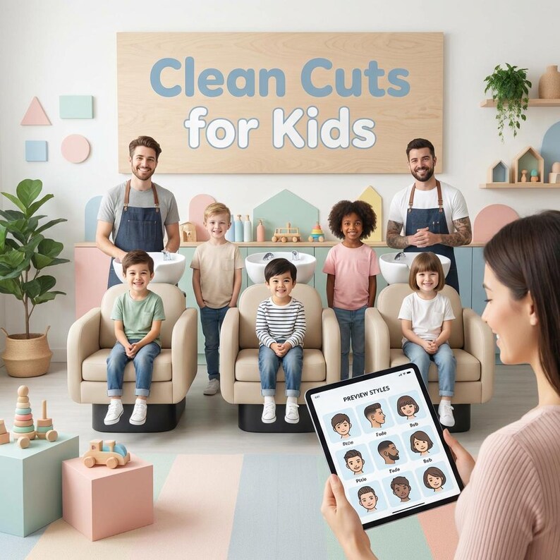 Kids Teen Haircut Styles Visual Guide – School Friendly Cuts – Barber ...