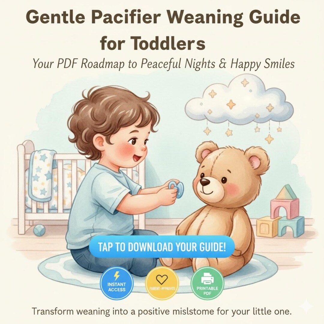 Gentle Pacifier Weaning Guide | Toddler Sleep Plan PDF - Etsy