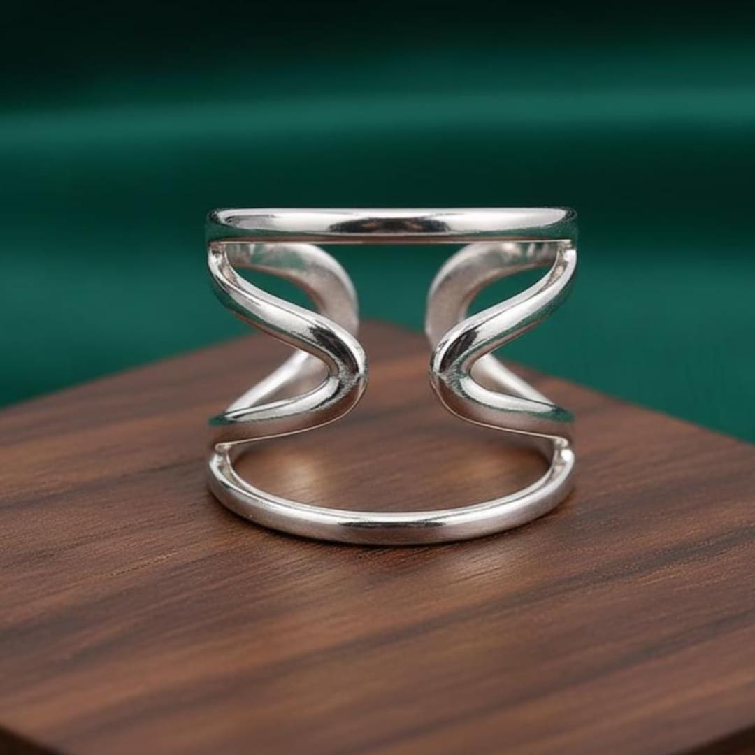 Silver Arthritis Splint Ring, Lateral Deviation Support, EDS Ring ...