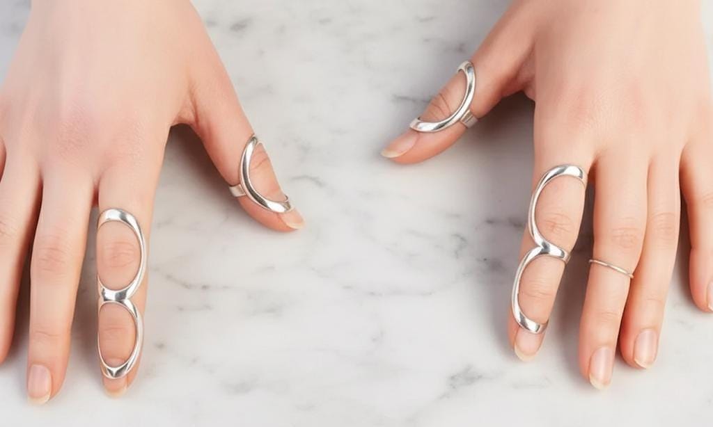 Arthritis Finger Splint Adjustable Sterling Silver 925 or Bronze One ...