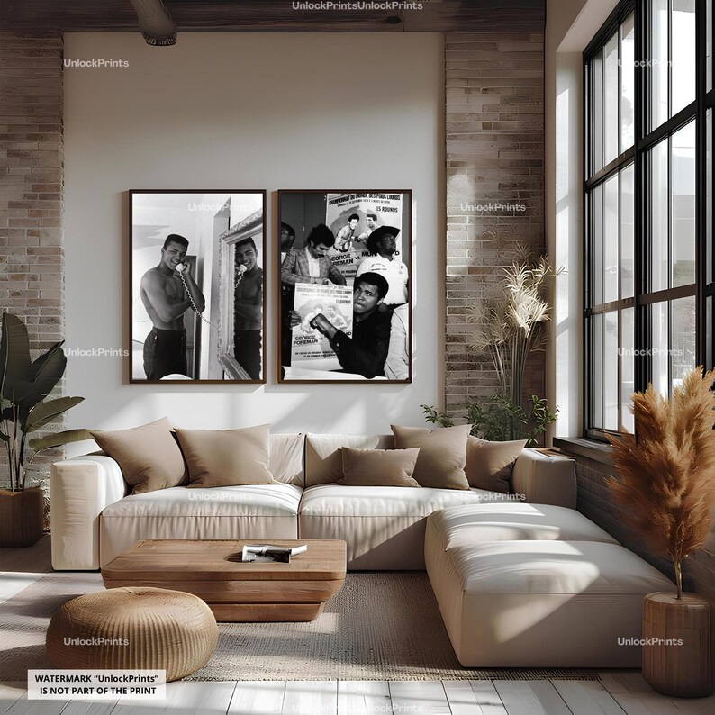 Muhammad Ali Print, Boxing Legend Poster, Sports Icon Wall Art, Sport ...