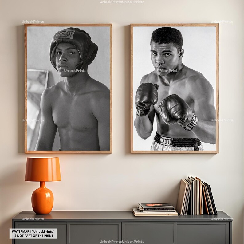 Muhammad Ali Print, Iconic Boxing Wall Art, Sports Legend Print, Boxing ...