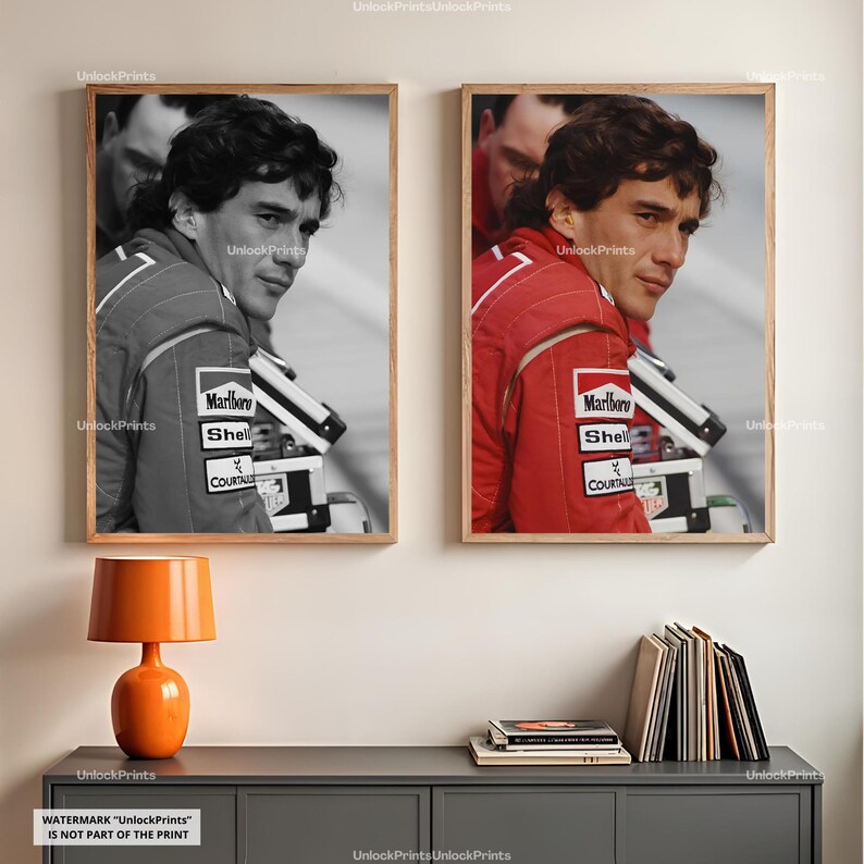 Ayrton Senna Poster, Senna Mclaren, Framed Mclaren F1 Print, Motorsport ...