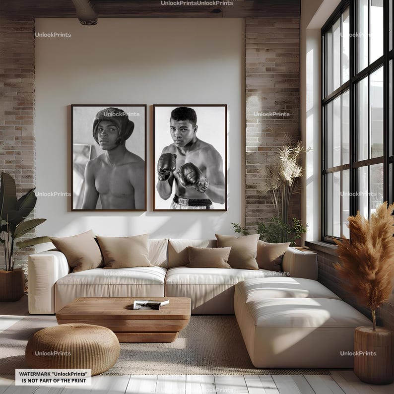 Muhammad Ali Print, Iconic Boxing Wall Art, Sports Legend Print, Boxing ...
