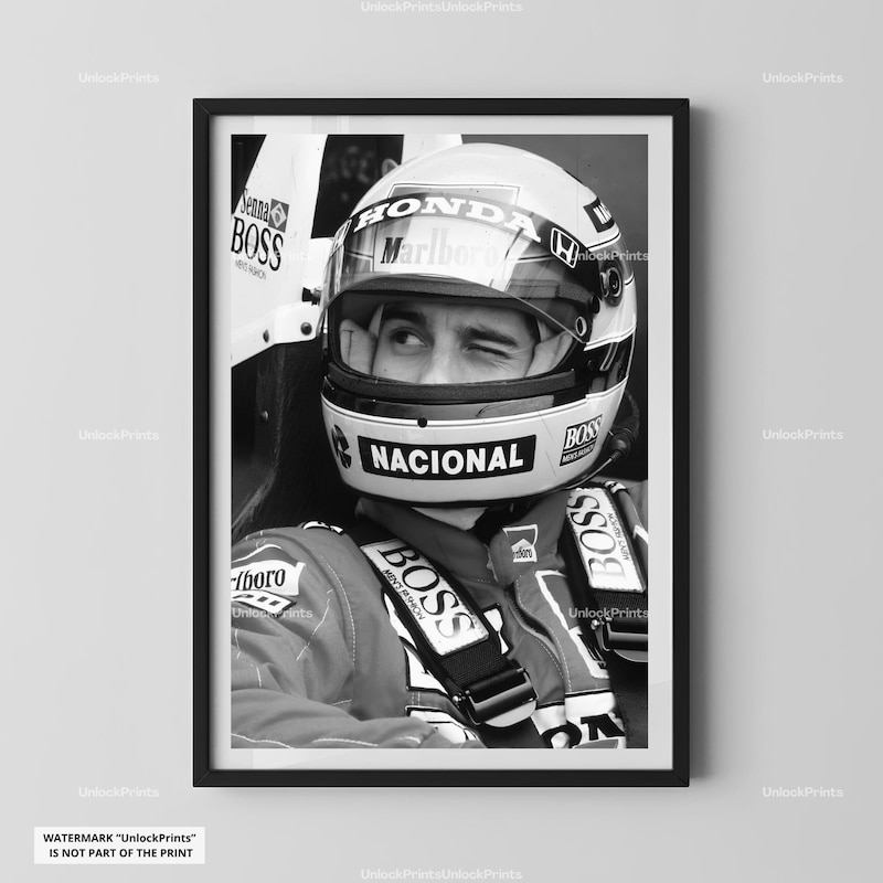 Ayrton Senna Art Poster - Etsy