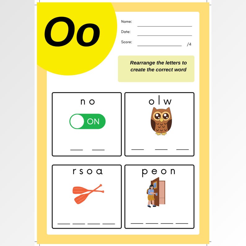 Beginning Sounds - Worksheets - Printable - Kindergarten - A–Z ...