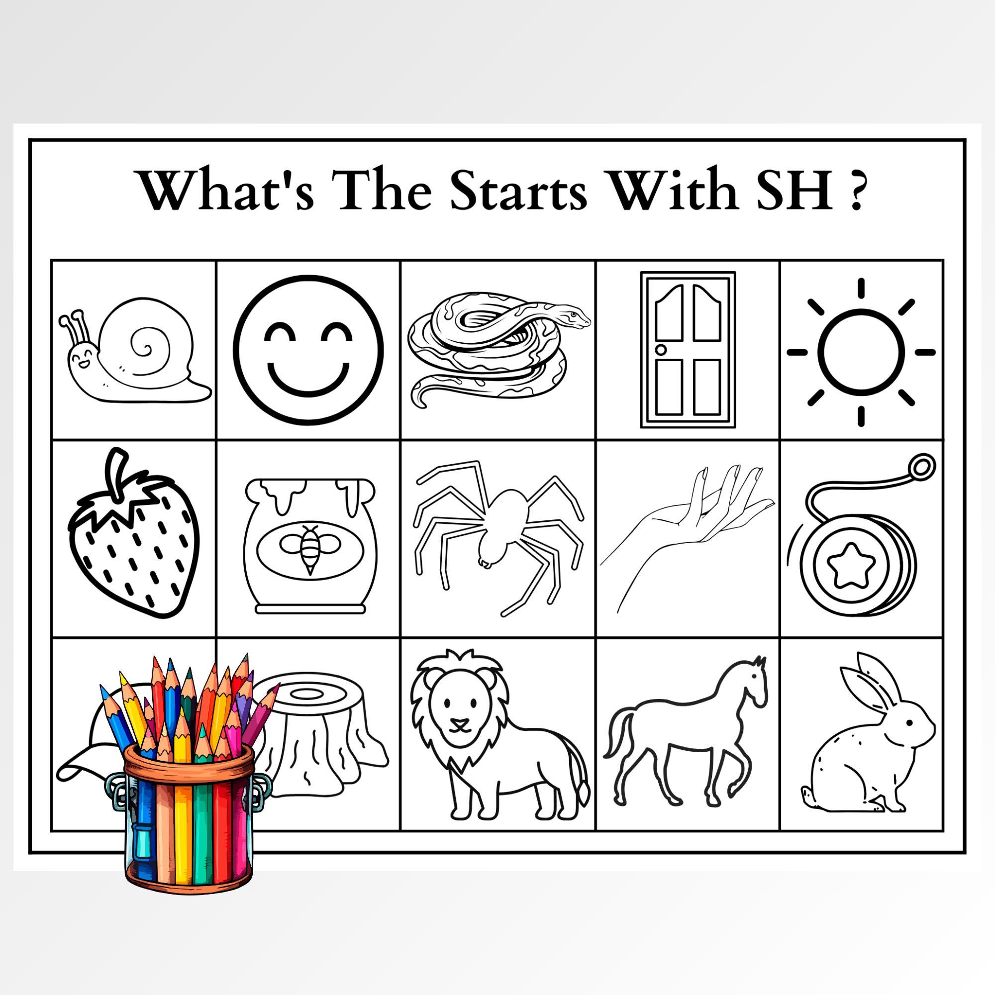 Beginning Sounds Coloring Pages: A-Z Alphabet Phonics (PDF Download) - Etsy