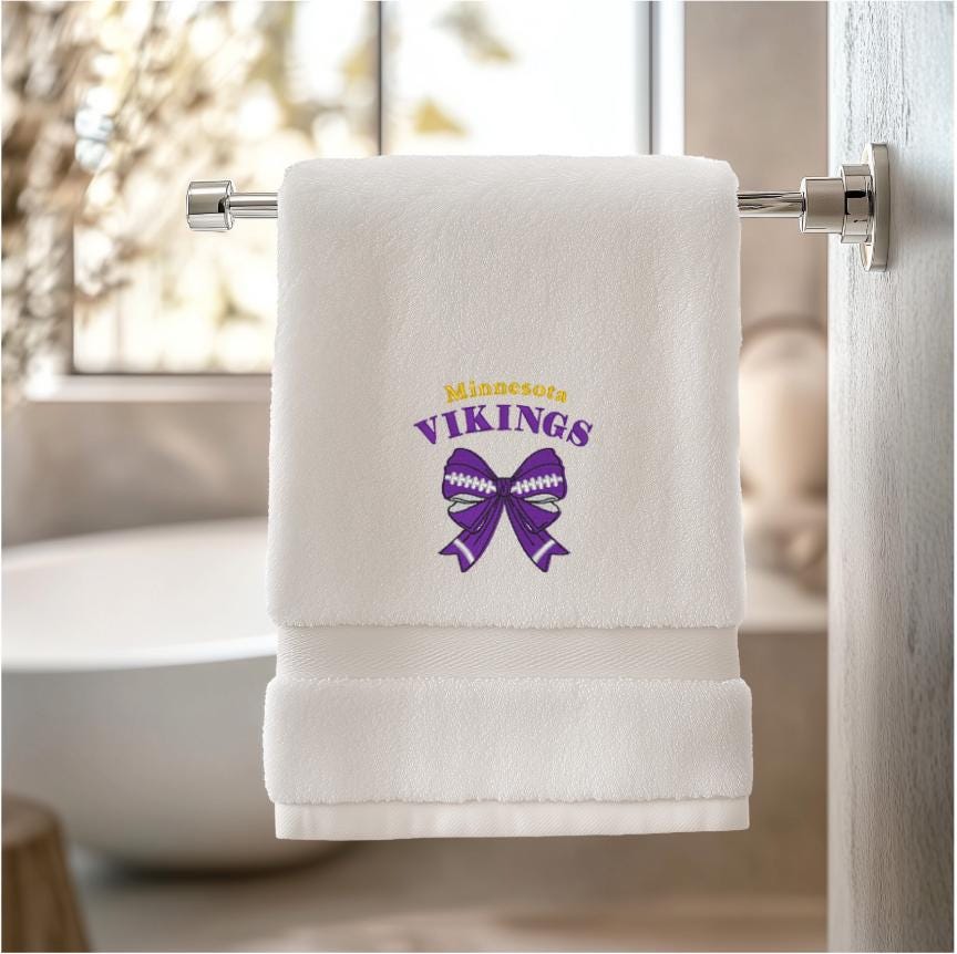 Custom Embroidered Football Team Towel: Personalized Game Day Decor - Etsy