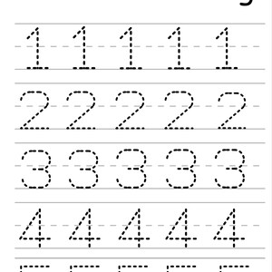 Preschool Tracing Worksheets Bundle: Lines, Shapes & Numbers 1-5 ...
