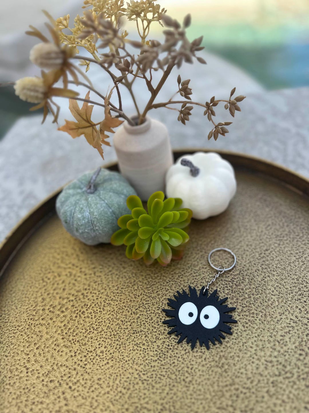 3D Printed Soot Sprite Keychain: Studio Ghibli Inspired Charm - Etsy Canada