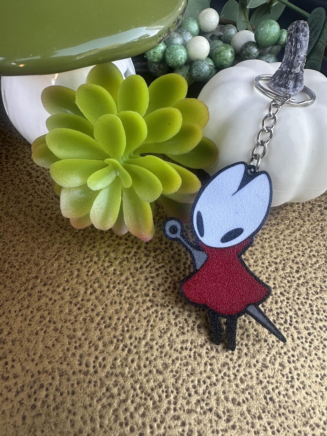 Chibi Hornet Keychain | Silksong Hollow Knight Key Ring | Cute Gamer ...