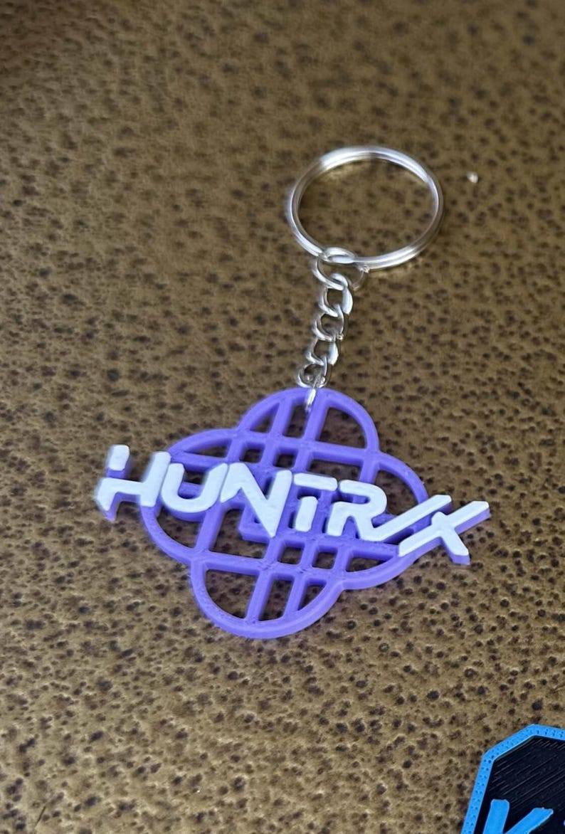 3D Printed Huntrix Logo Keychain | K-pop Demon Hunters Fan Merch ...