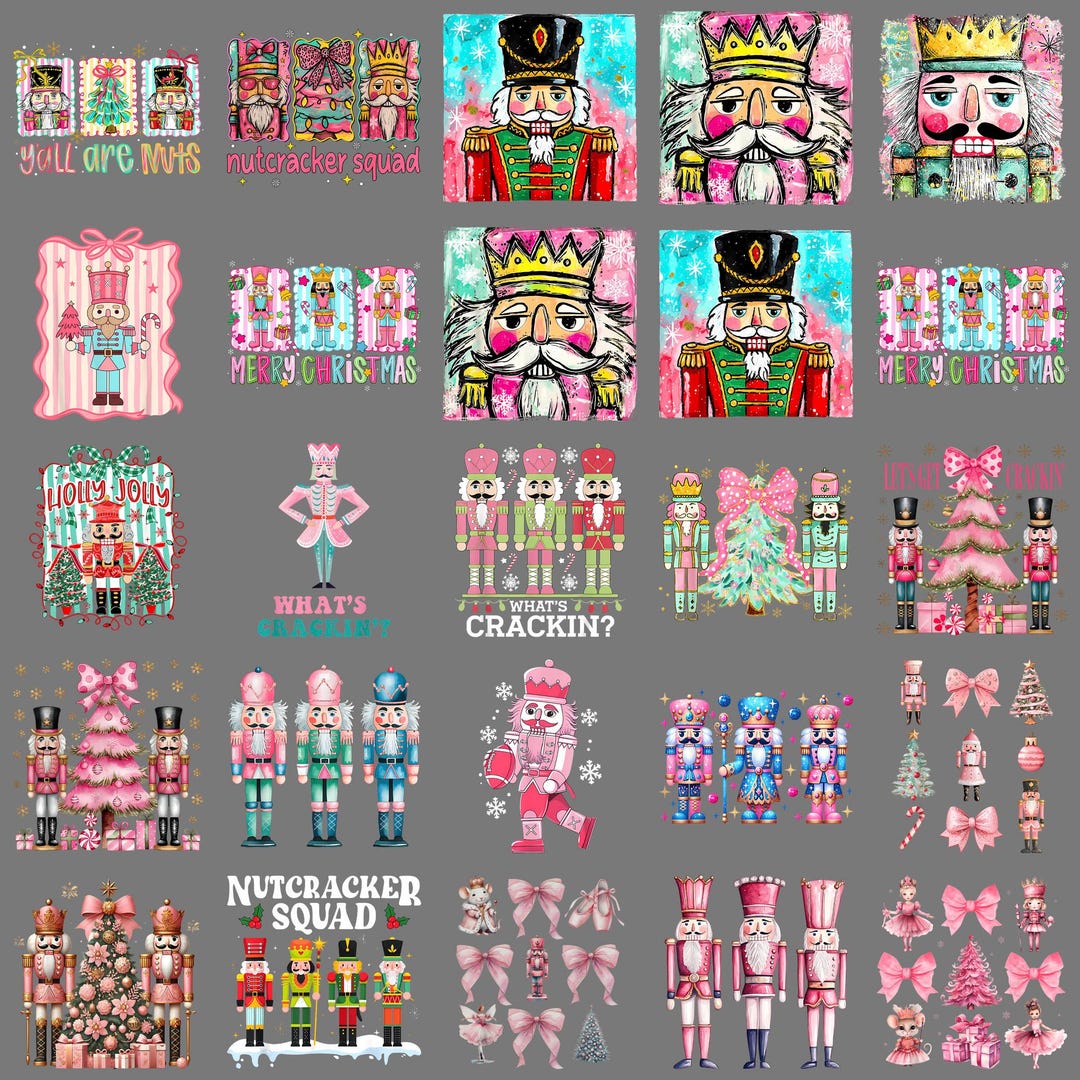 Cute Nutcracker PNG – Preppy Christmas Girly Costume Kids Holiday Humor ...