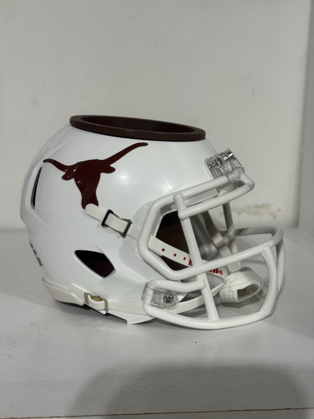 Texas Longhorns Mini Football Helmet Desk Caddy - Mancave Decor ...