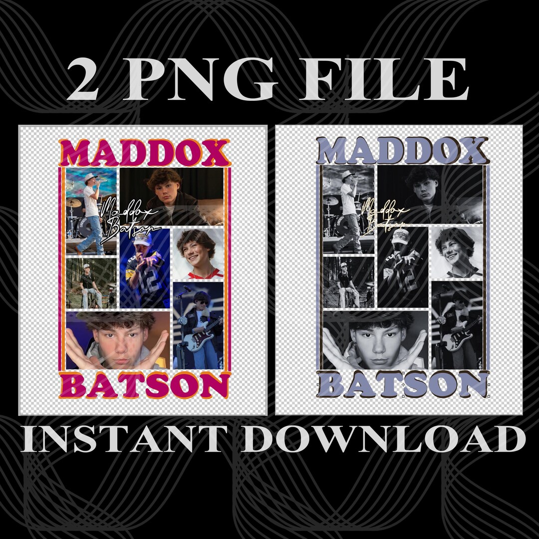 Maddox Batson PNG File Bundle, T-shirt Design (digital Download) - Etsy