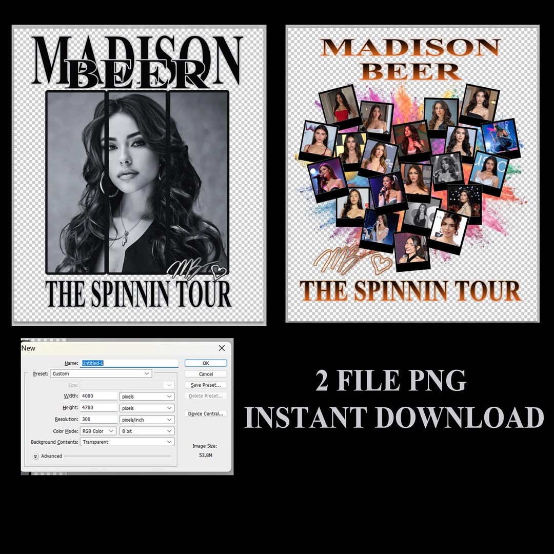 Madison Beer PNG, Digital File, Instant Download, DTG, Ready to Print ...